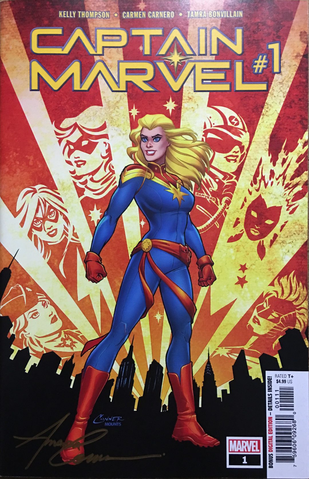 Captain Marvel #1 – Amanda Conner cover **Signed version** | PaperFilms